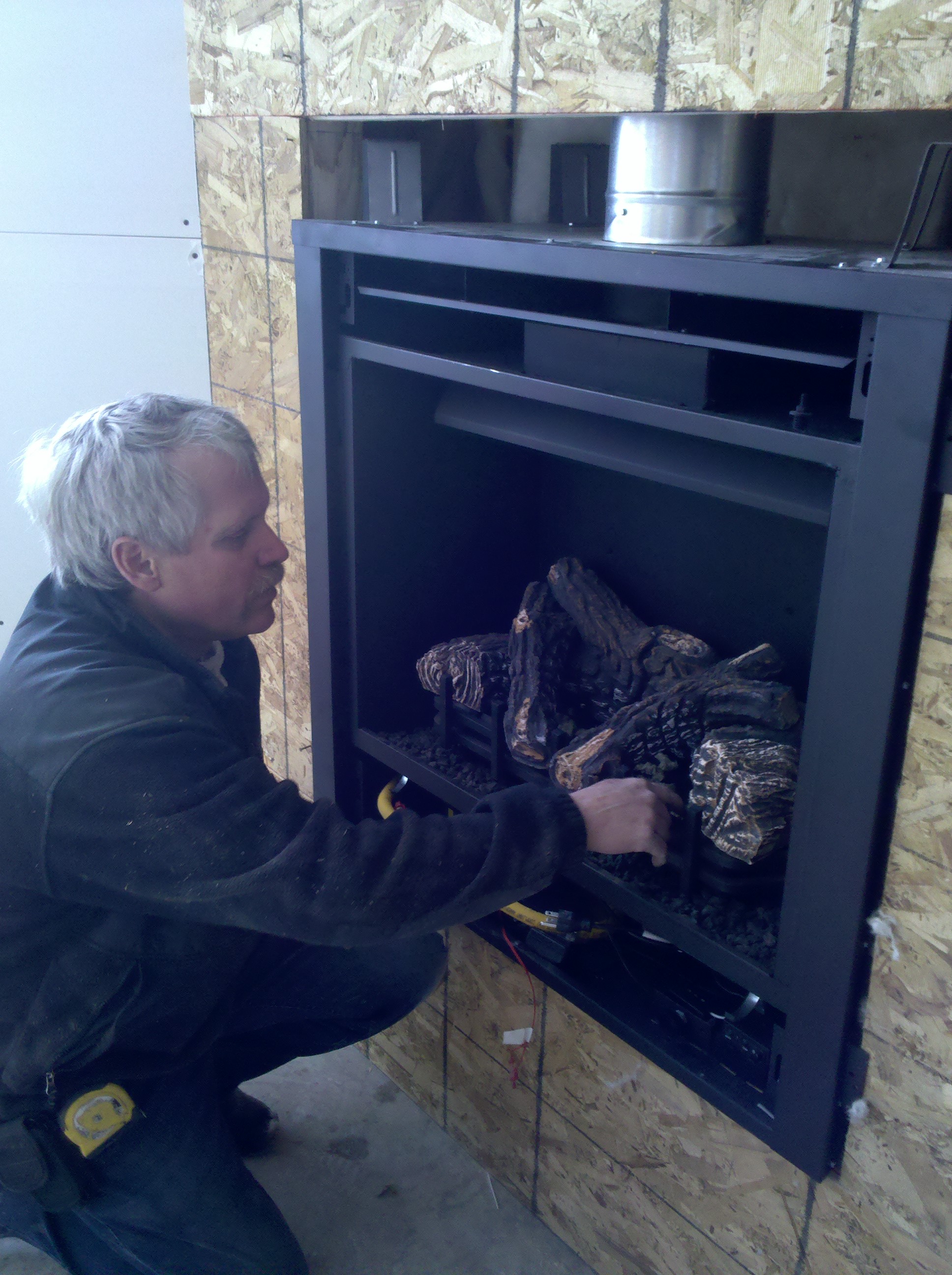 Our Work - Built-In Gas Fireplace - New Construction 2